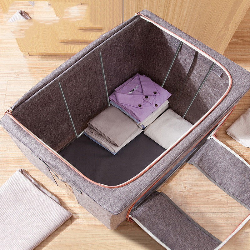 Thick Cotton Linen Storage Box Cloth Art Clothing Folding Wardrobe ...