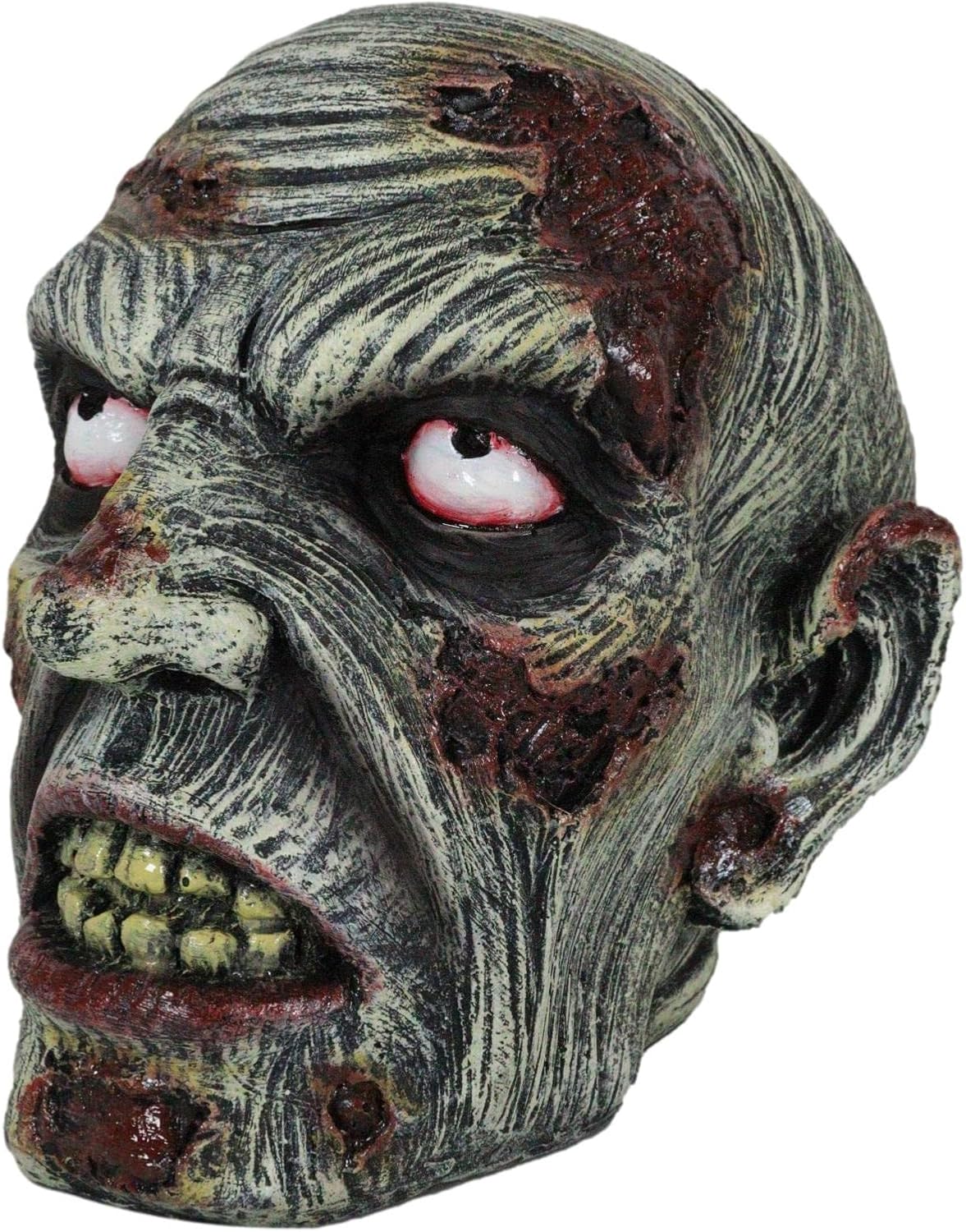 Ebros Gift Apocalypse Zombie Undead Walker Skull Head with Peeling Fle ...