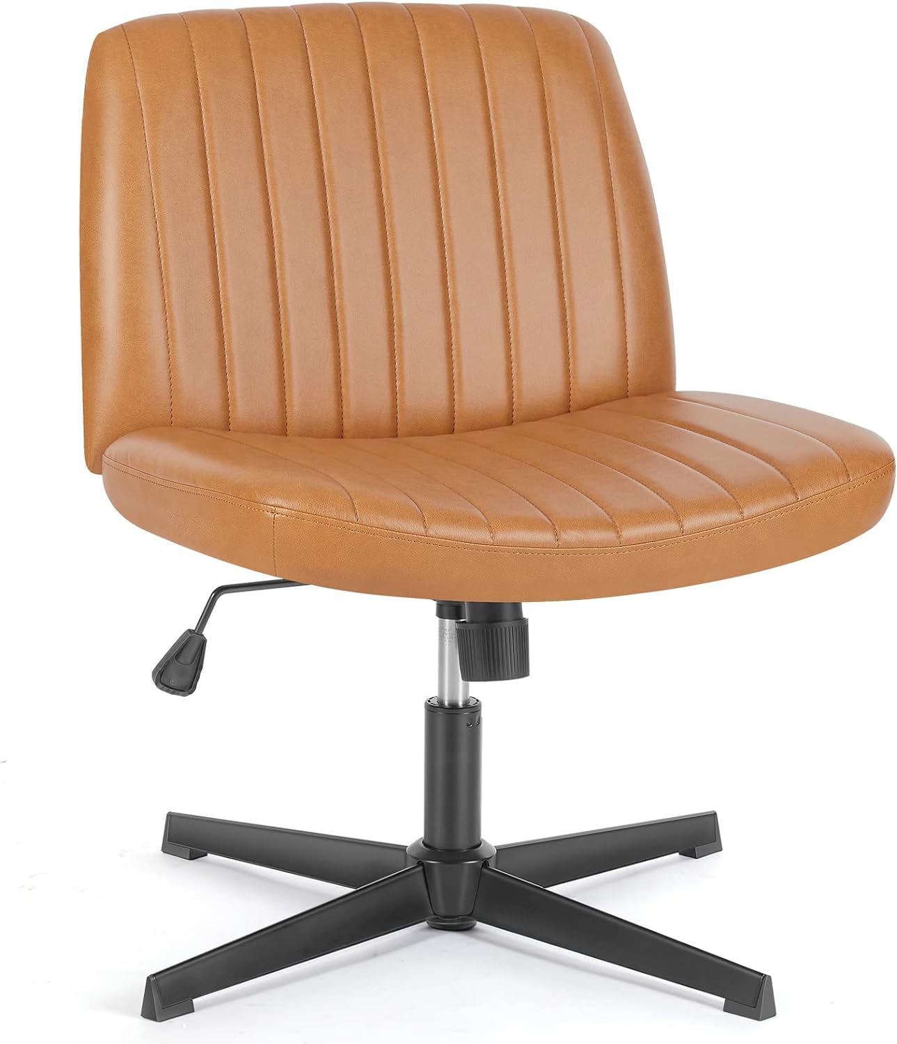OLIXIS Criss Cross Chair with Wheels, Cross Legged Office Chair Wide A ...