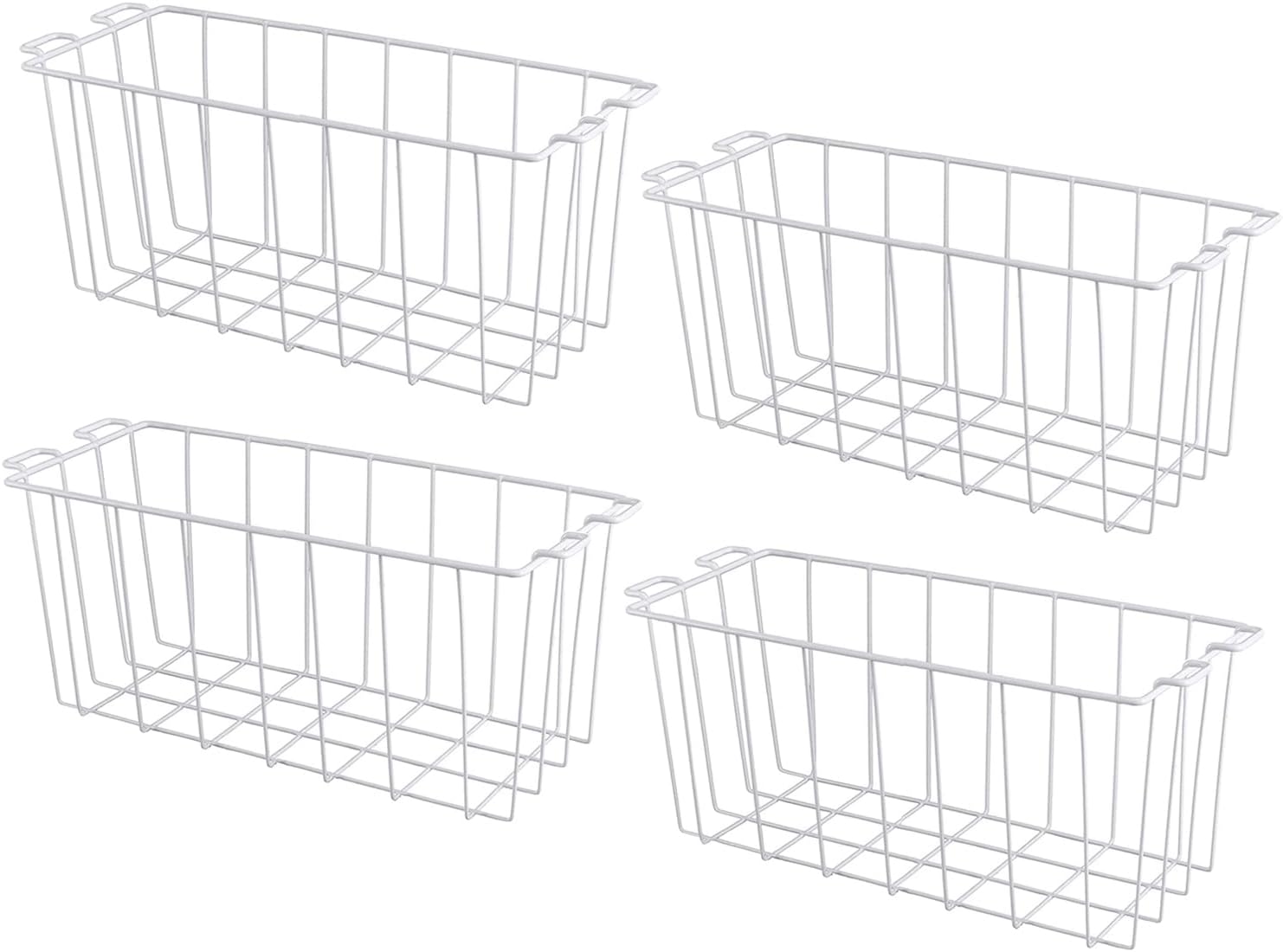 Orgneas Chest Freezer Baskets, 16.5" Freezer Organizer Bins Deep Freez ...
