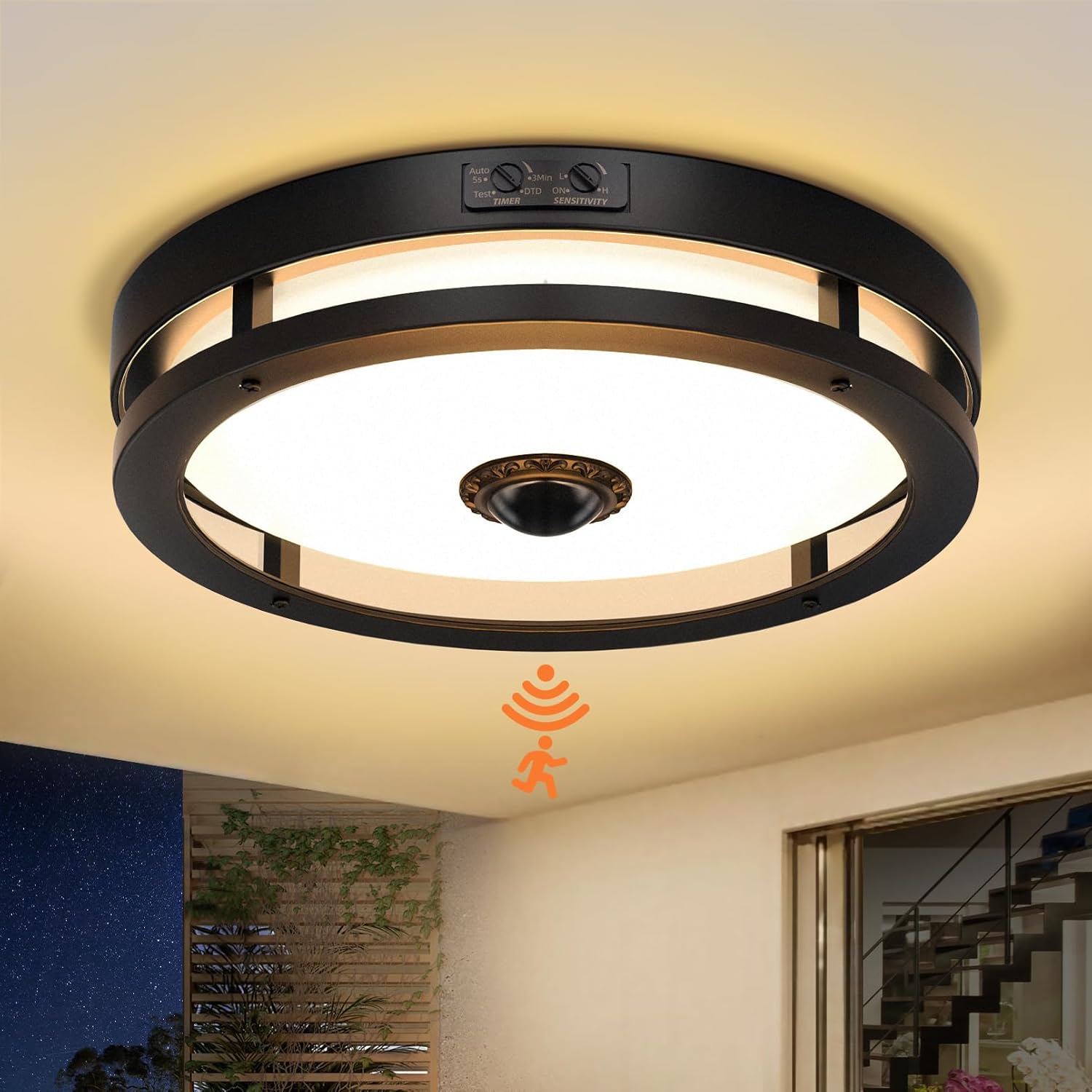 Motion Sensor Ceiling Light Carport