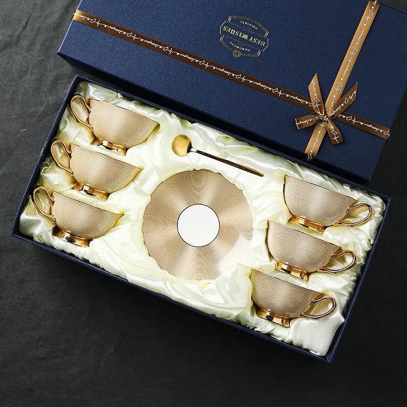 VEGAS Elegant British European Coffee Cup Set Luxury Afternoon Tea Set ...